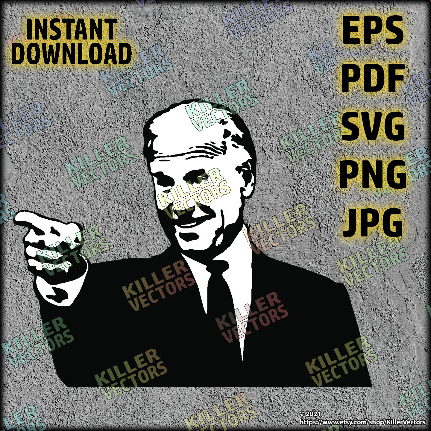 Joe Biden Vector EPS PDF SVG Png Jpg Printable | Etsy