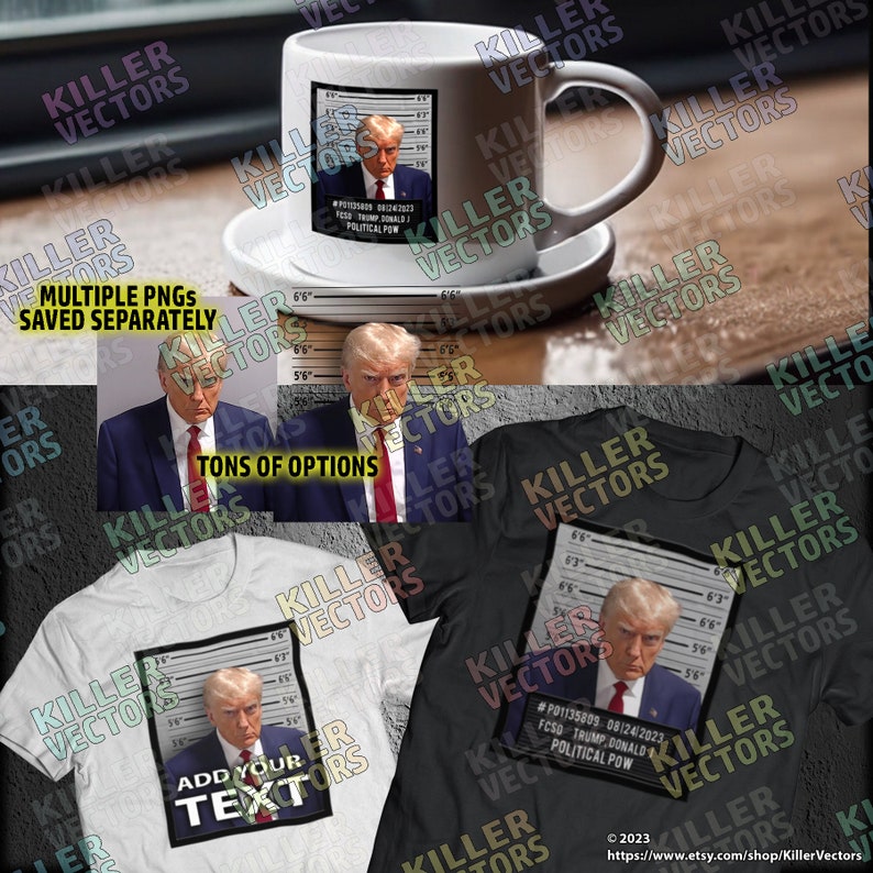 TRUMP MUGSHOT PNG Set .png - Totally Redrawn and Retouched - Various ...