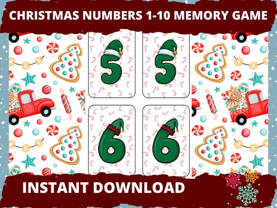 Christmas Numbers To 10
