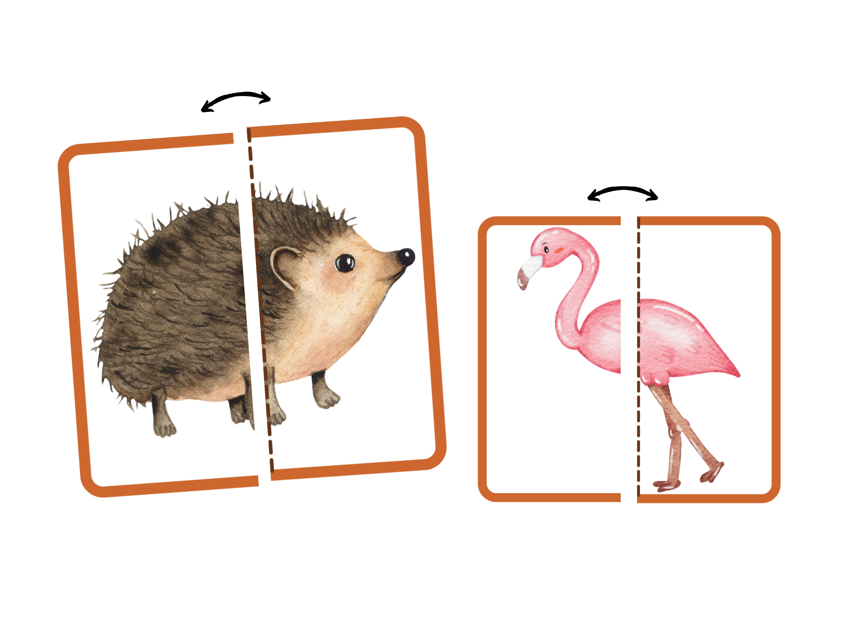 Animals Matching Game, Farm Animals Matching Game, Forest Animals ...