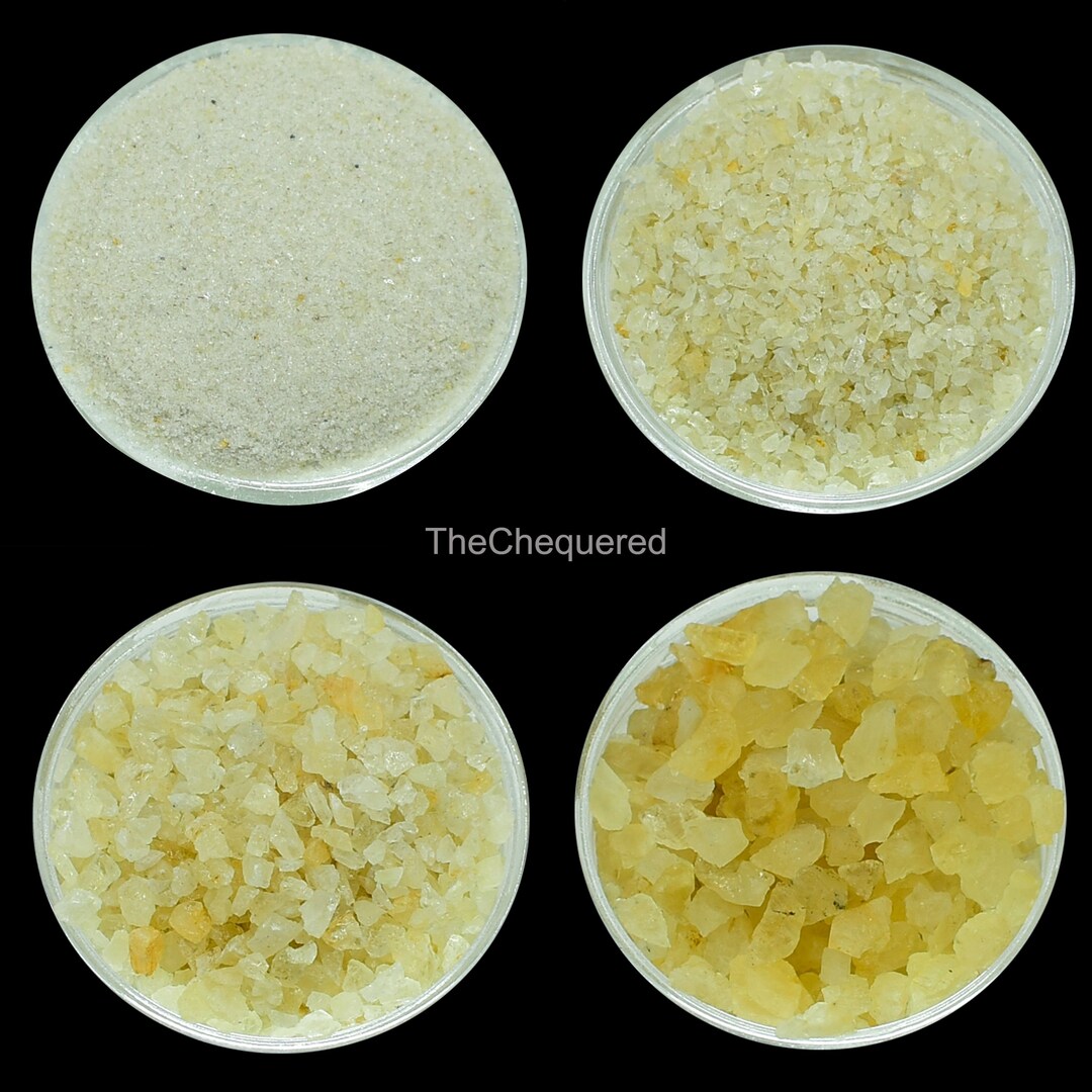 Lemon Quartz Loose Crushed Rough Gemstone Chip, Raw Material Healing ...