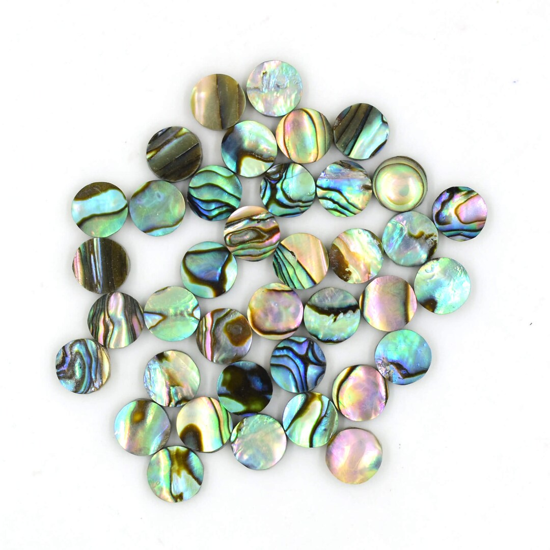 Natural Abalone Shell Slice, Rainbow Shell Smooth Gemstone Slice, Flat ...