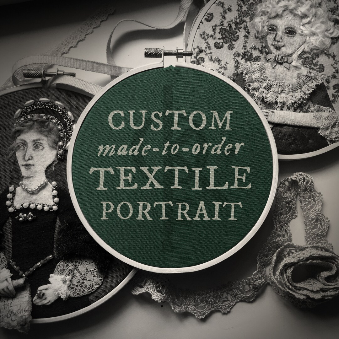 Custom Textile Portrait - MADE TO ORDER - Etsy