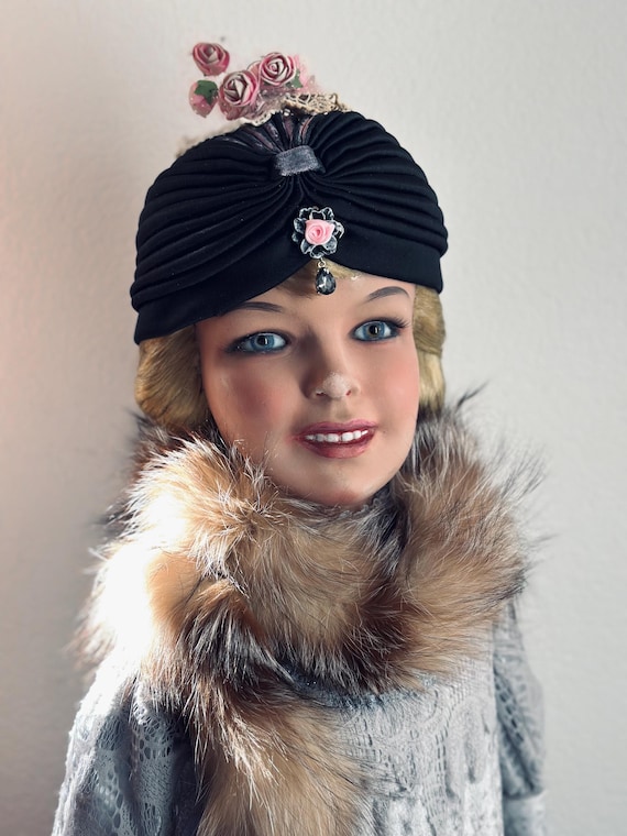 1920s flapper girl bag & hat - Gem