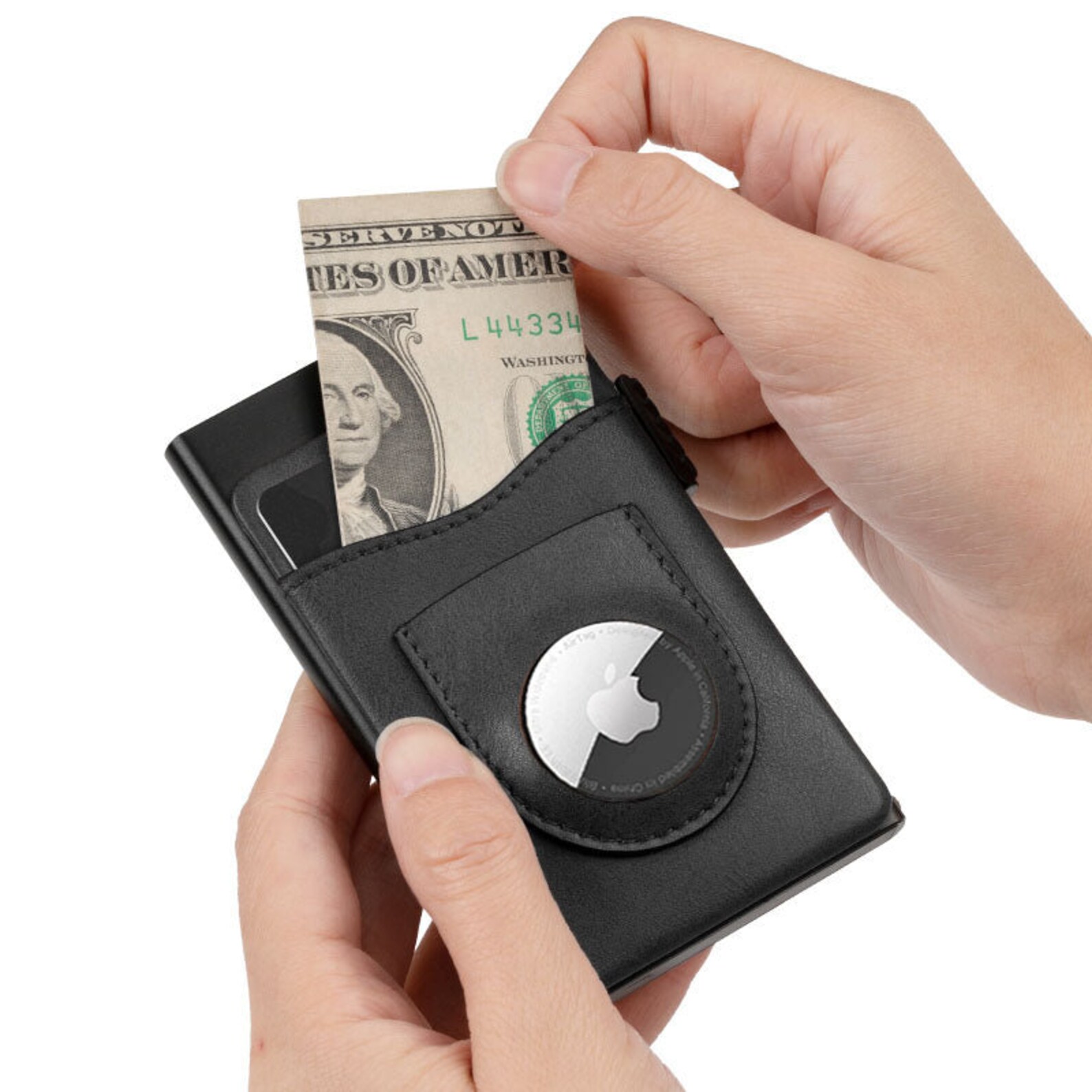 Parvus™ AirTag Wallet: Secure Card Holder for Apple AirTag – RFID ...