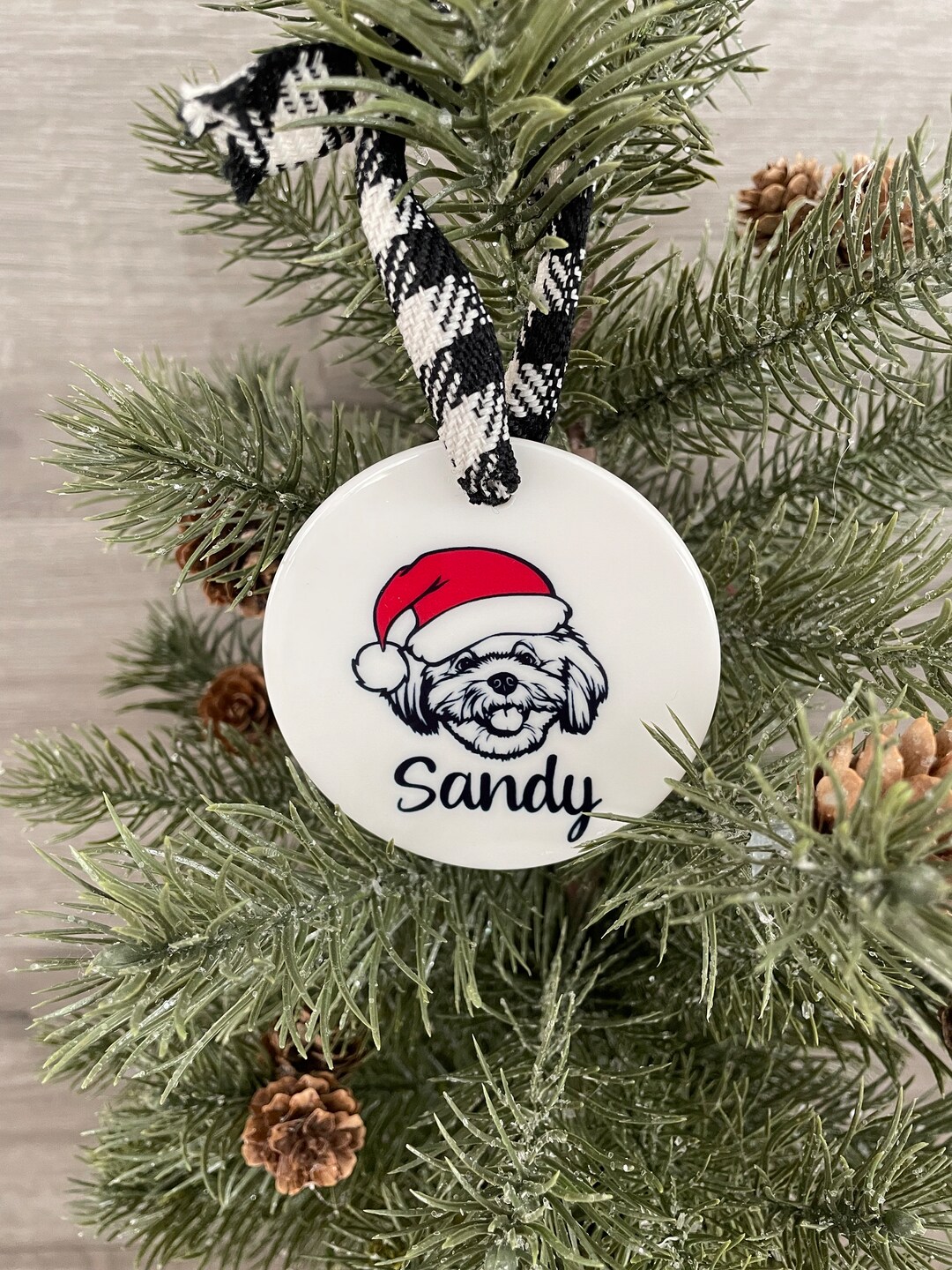 Personalized Maltese Christmas Ornaments, Christmas Dog Ornaments ...