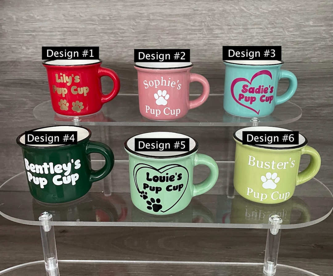 Personalized Reusable Pup Cup, Custom Puppuccino, Dog Birthday, New ...