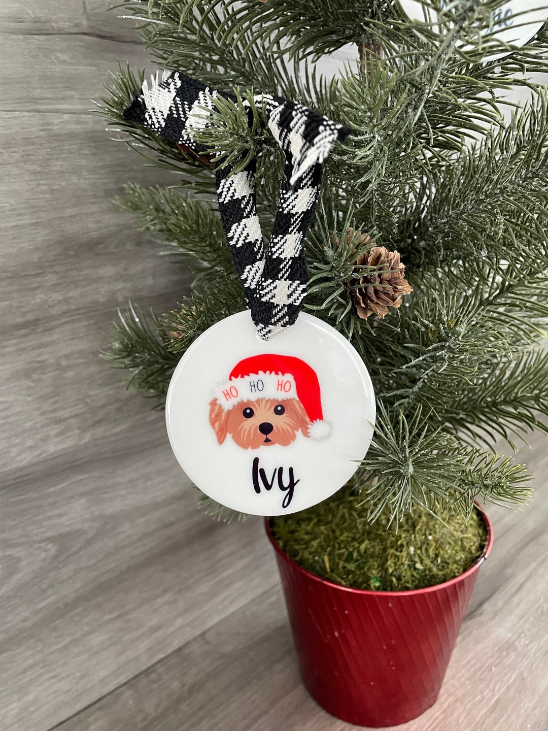 Personalized Cockapoo Christmas Ornament: Handmade Ceramic Pet Keepsake ...