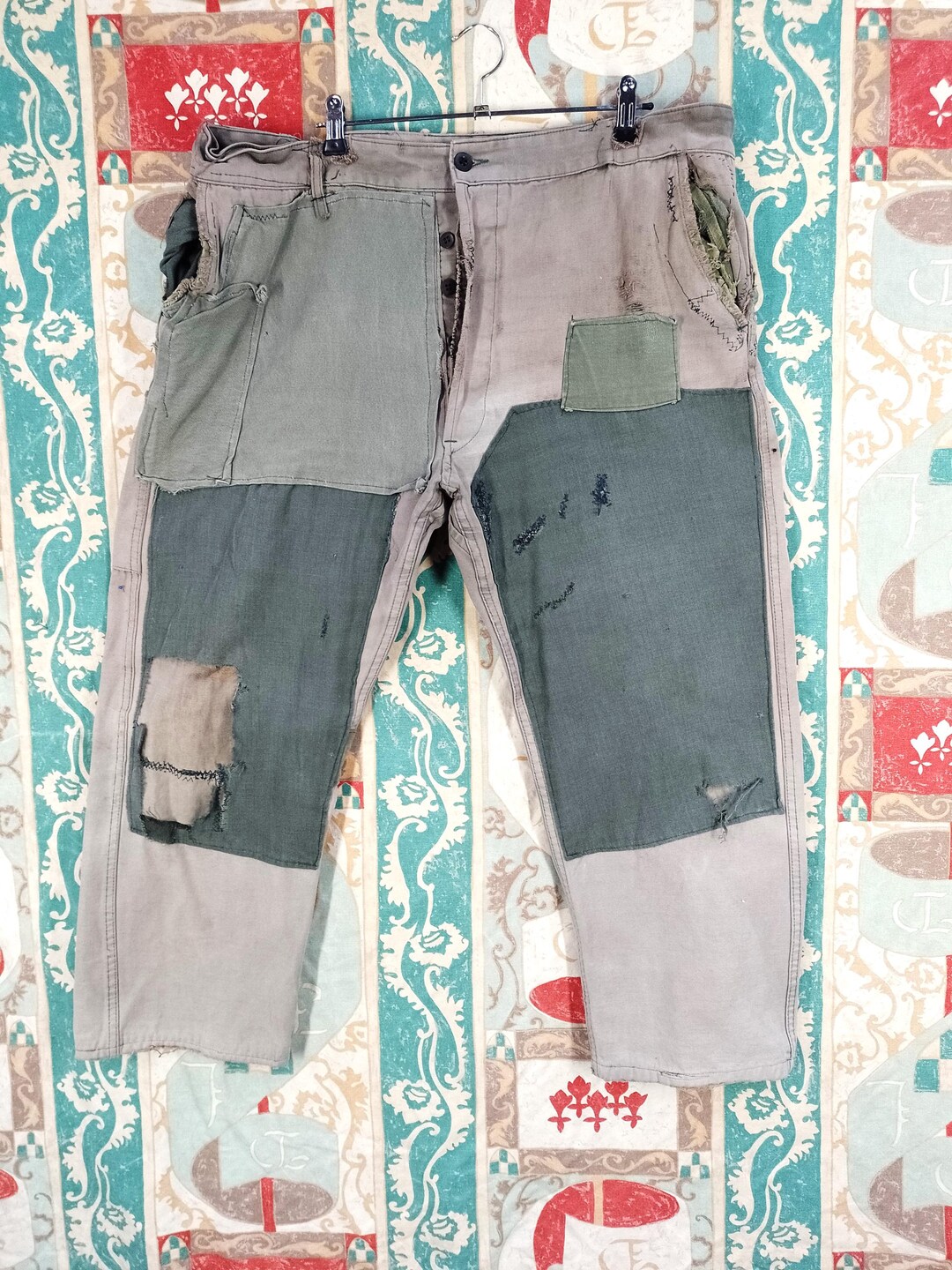 Old Men's Patched Mend Work Pants - Etsy
