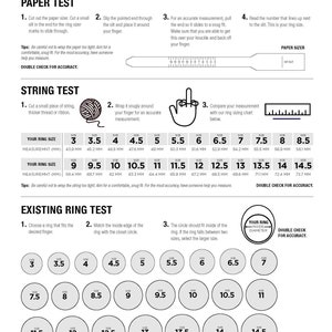 Printable Ring Sizer Ring Size Conversion Chart Size Finder Ring ...