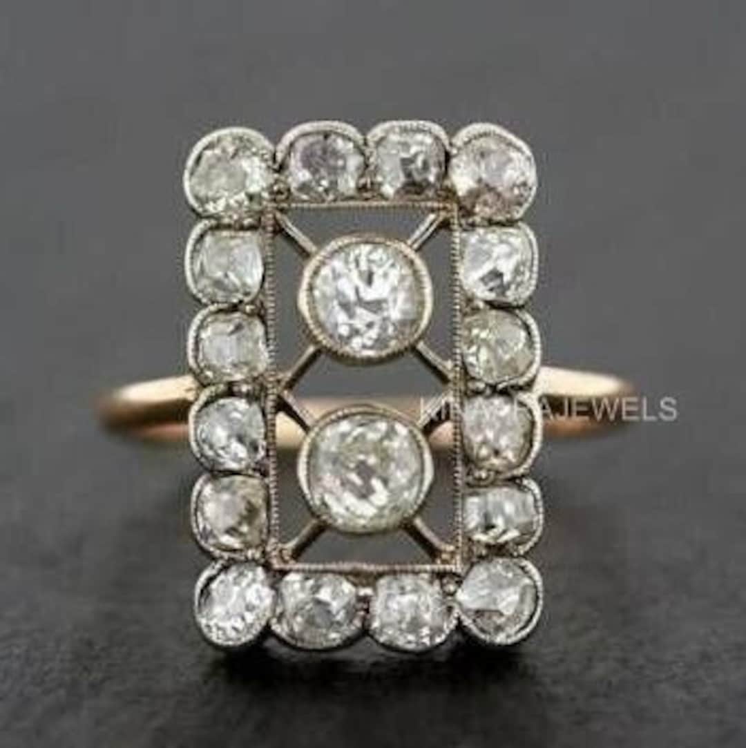 Openwork Filigree Ring Edwardian Ring Victorian Ring Antique Diamond ...