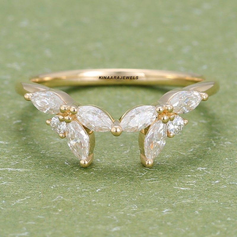 Leaf Diamond Ring - Etsy