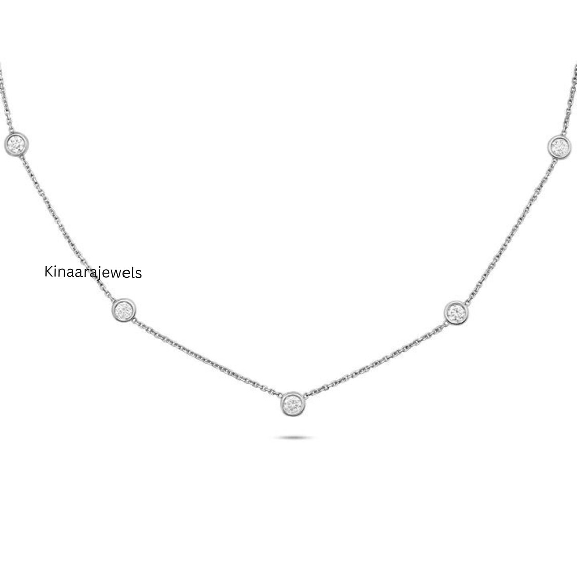 Dainty Diamond Necklace, Tiny Diamond Necklace, Diamond Solitaire ...
