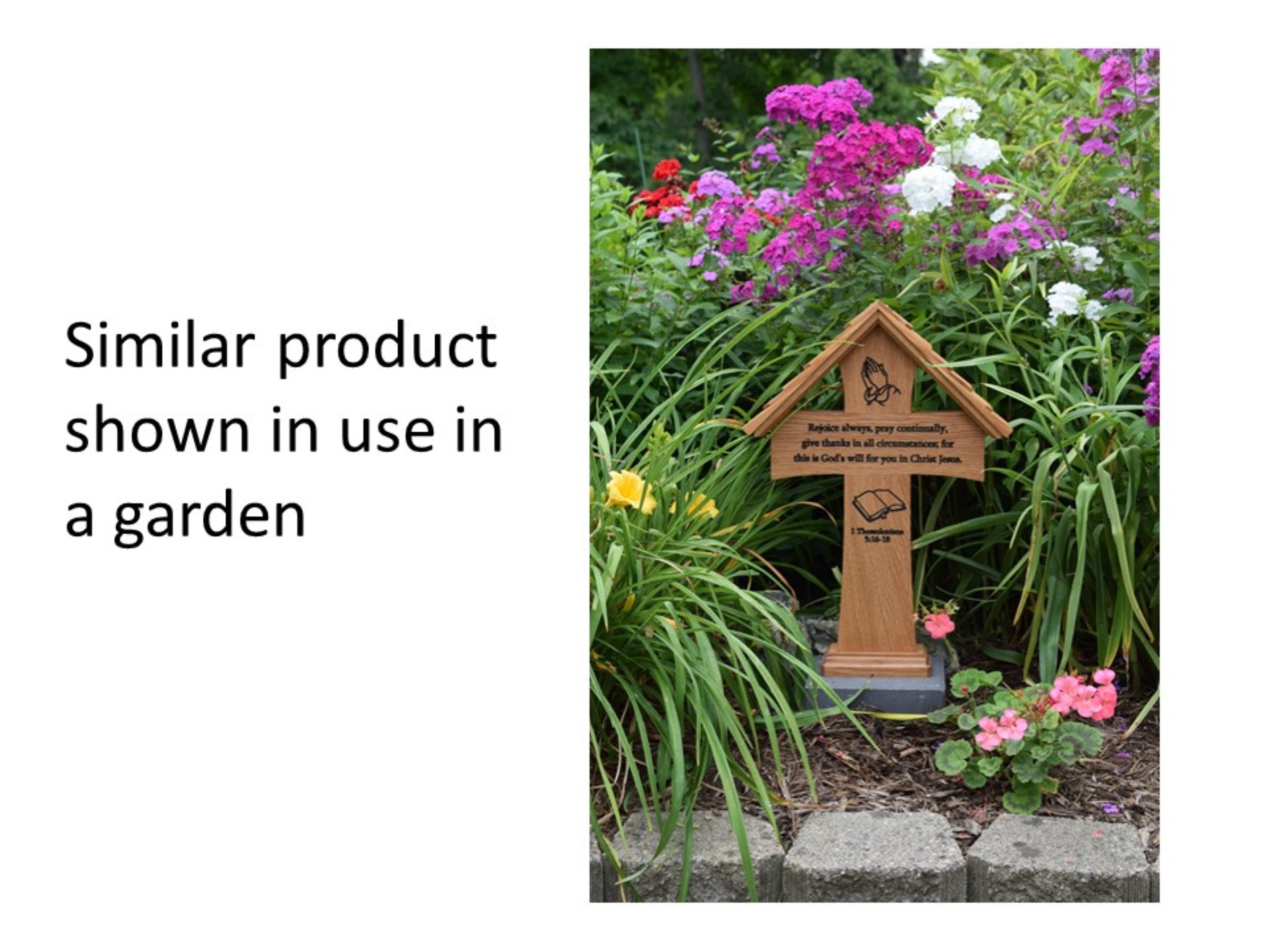 Outdoor Garden Cross With Blessing Be Joyful - Etsy