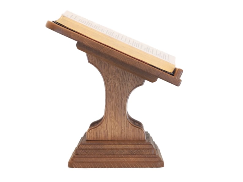 Quarter Sawn White Oak Bible Stand Medium Fruitwood Finish - Etsy