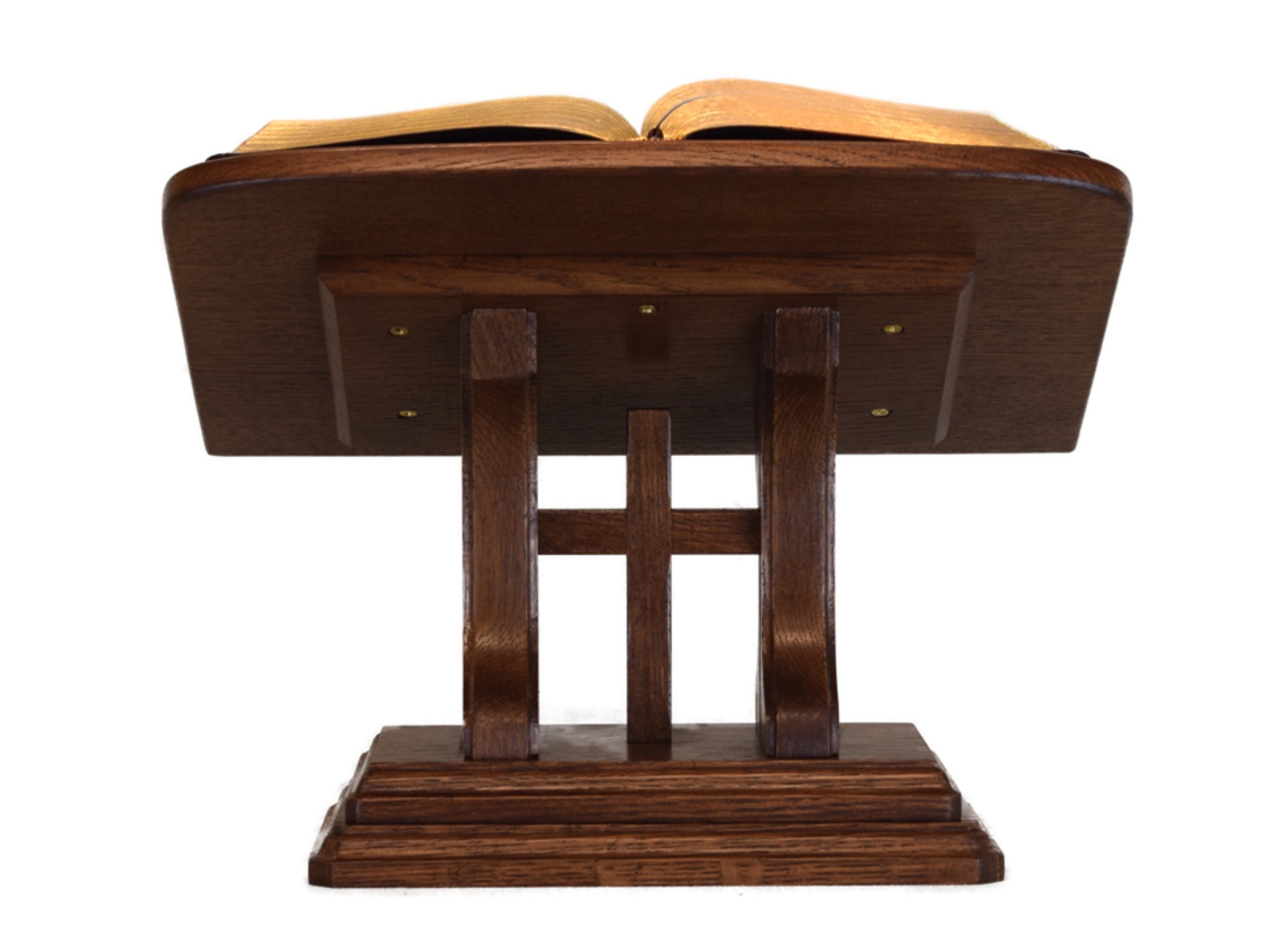 Quartersawn Oak Bible Stand - Dark Hickory Finish - Etsy