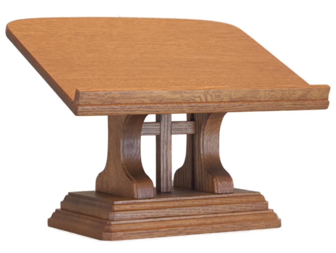 Quarter Sawn White Oak Bible Stand Medium Fruitwood Finish - Etsy