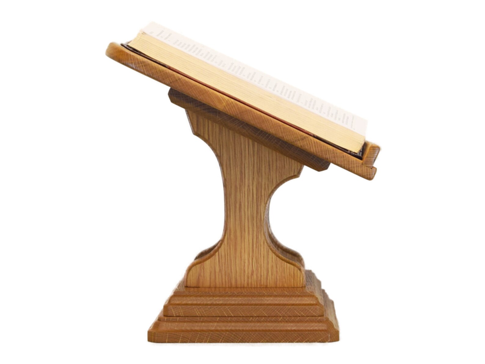 Quartersawn White Oak Bible Stand Light Golden Oak Finish - Etsy