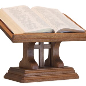 Quarter Sawn White Oak Bible Stand Medium Fruitwood Finish - Etsy