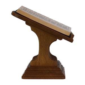 Quartersawn Oak Bible Stand - Dark Hickory Finish - Etsy