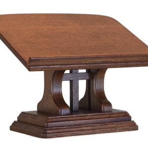 Quartersawn Oak Bible Stand - Dark Hickory Finish - Etsy