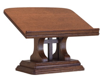 Quartersawn Oak Bible Stand - Dark Hickory Finish - Etsy