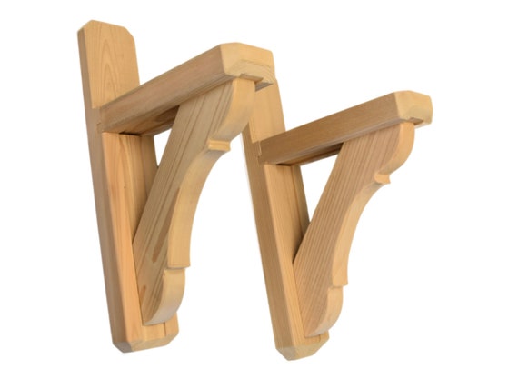 Decorative Cedar Window Box Mounting Brackets - Etsy