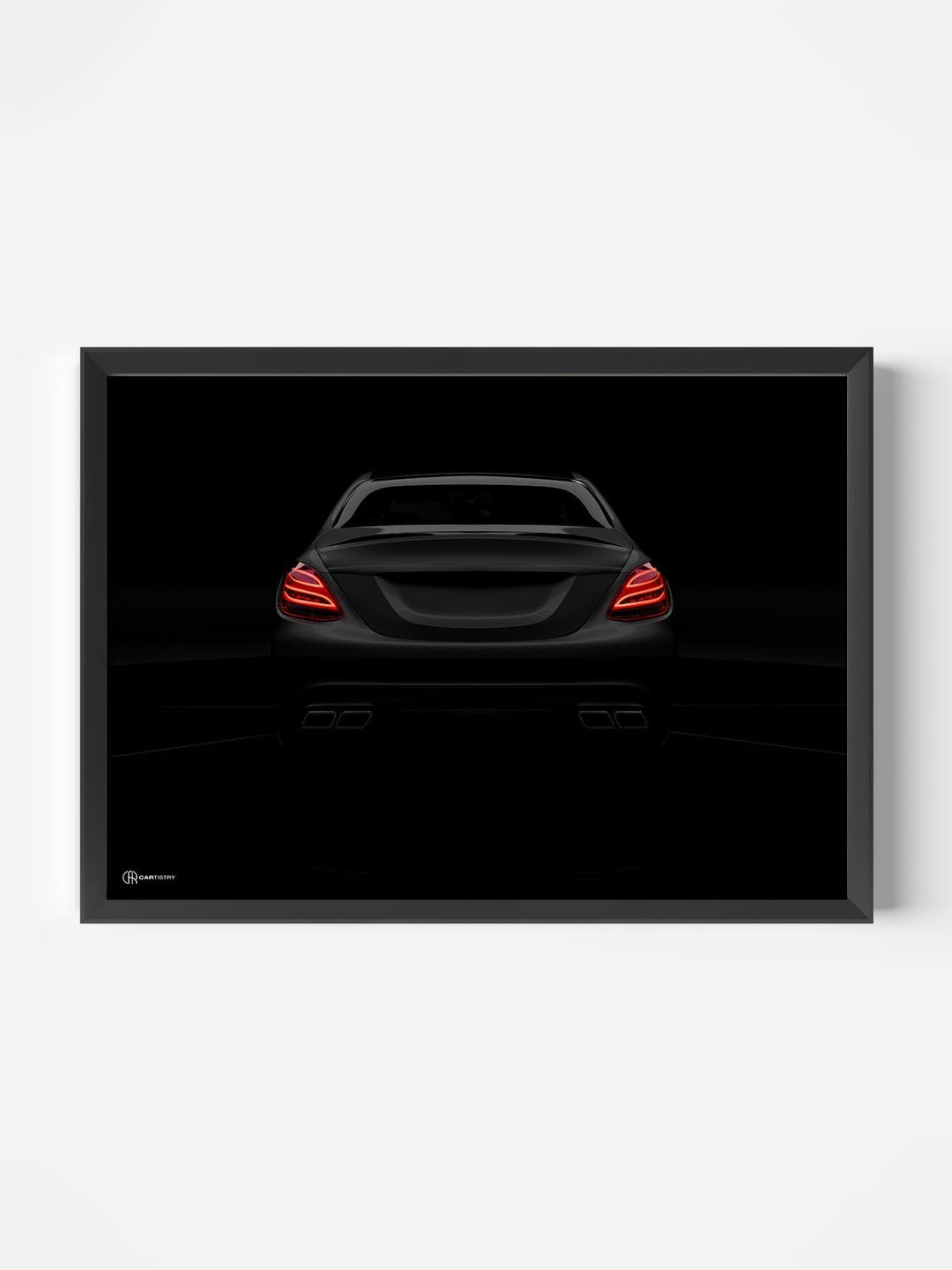 Car Poster C63 AMG Rear View - CARTISTRY® - Etsy