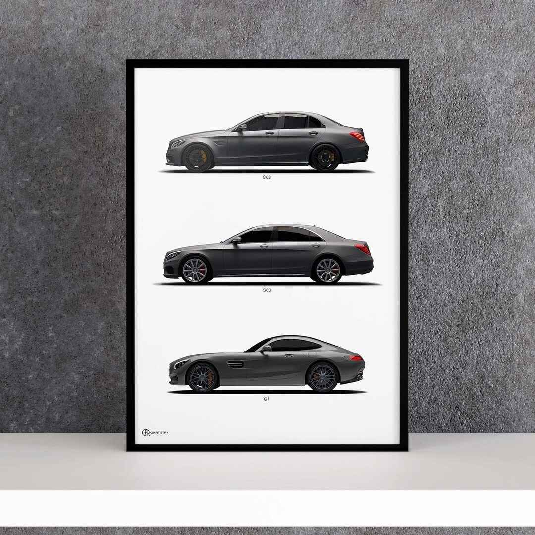 AMG Generations Poster Sports Car Poster AMG Poster Car Poster Art ...