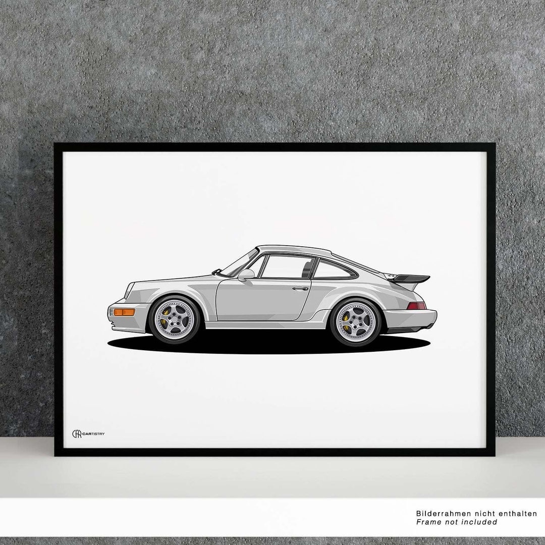 964 Turbo Poster Sports Car Poster 911 Poster Car Poster Art Print Gift ...