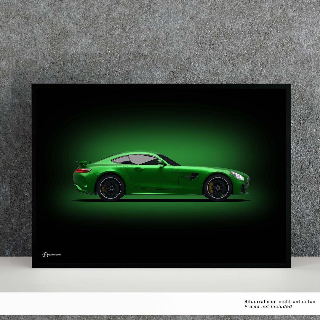 AMG GT R Poster Sports Car Poster AMG Poster Car Poster Art Print Gift ...