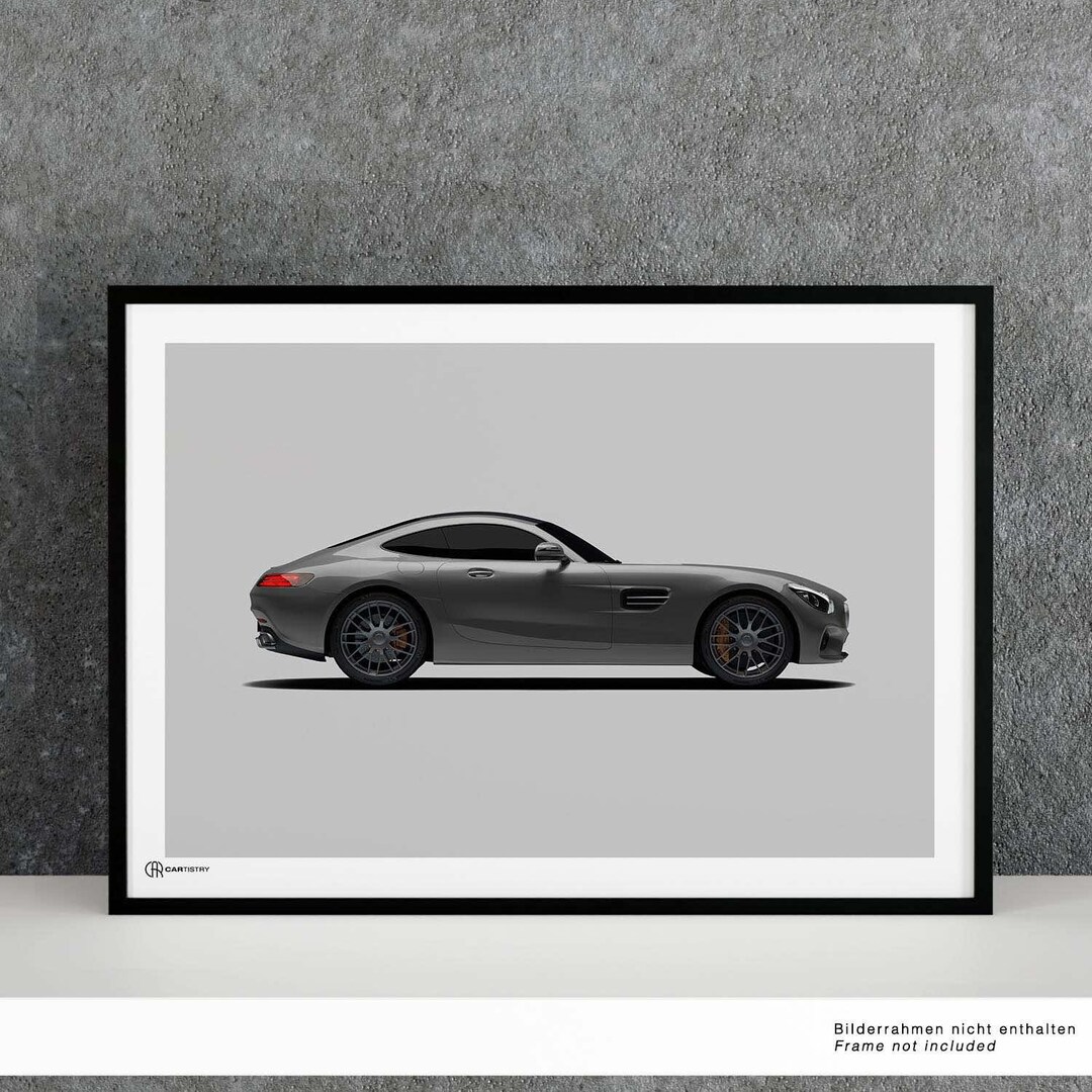 AMG GT Poster Sports Car Poster AMG Posters Car Poster Art Print Gift ...