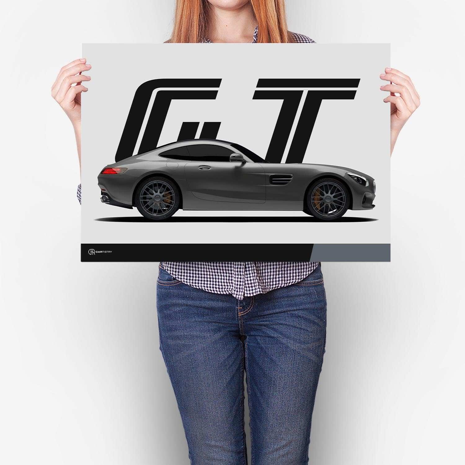 AMG GT Poster Sports Car Poster AMG Posters Car Posters - Etsy