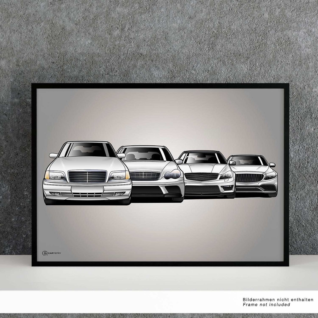 AMG Generations Poster Sports Car Poster AMG Poster Car Poster Art ...