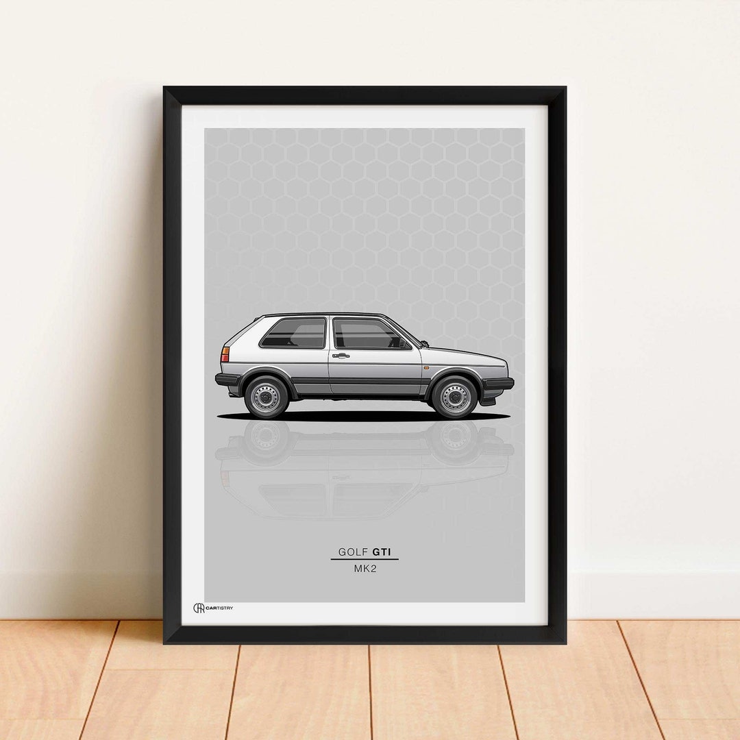 Golf GTI MK2 Poster Golf 2 Posters GTI Posters Sports - Etsy