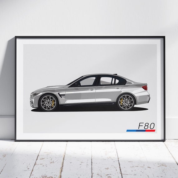 M3 F80 Poster Side View Sports Car Poster M3 Poster Car - Etsy UK