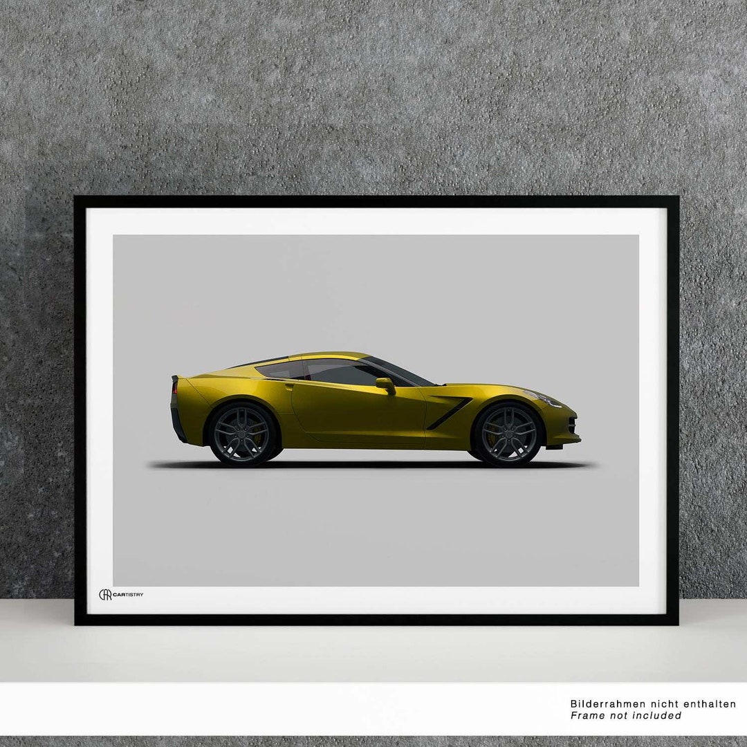 Corvette C7 Poster Sports Car Poster Muscle Car Poster - Etsy