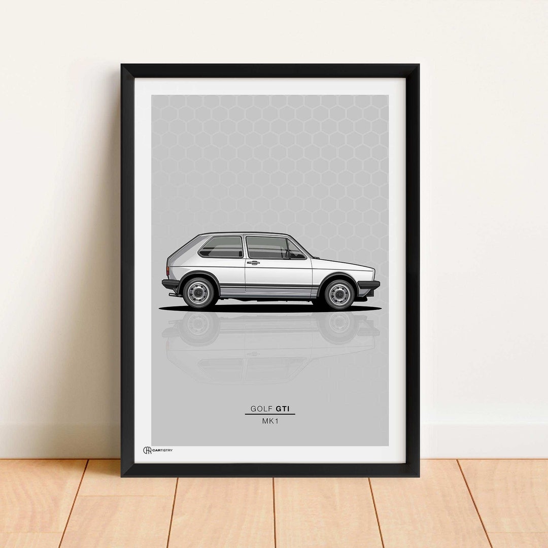 Golf GTI MK1 Poster Golf 1 Posters GTI Posters Sports - Etsy