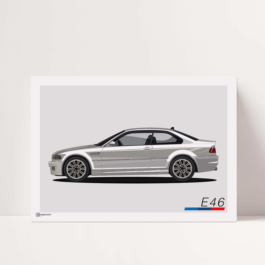 M3 E46 Poster Side Artwork Sports Car Poster M3 Posters - Etsy UK