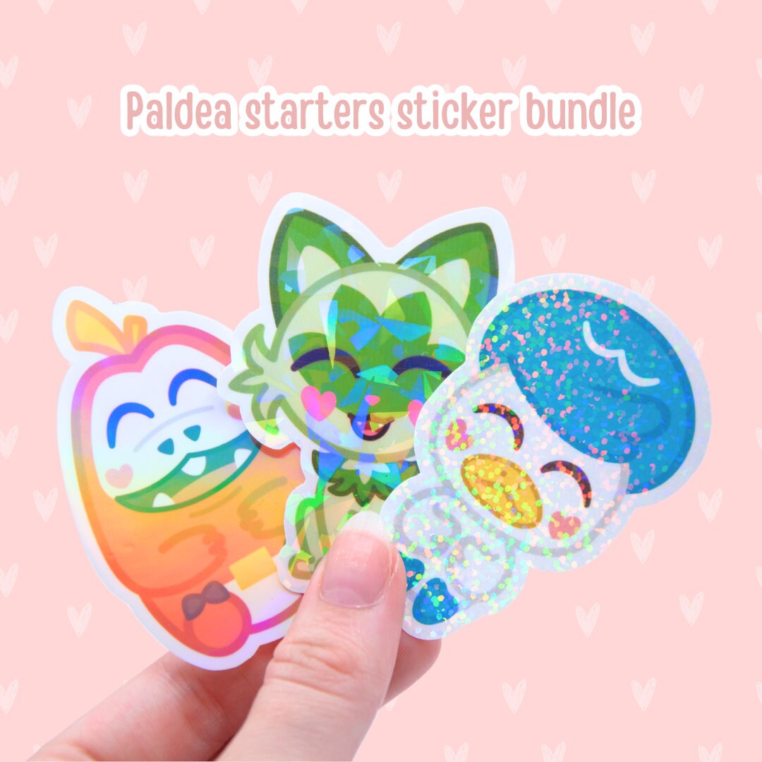 Paldea Starters Sticker Bundle | Scarlet and Violet | Pokemon ...