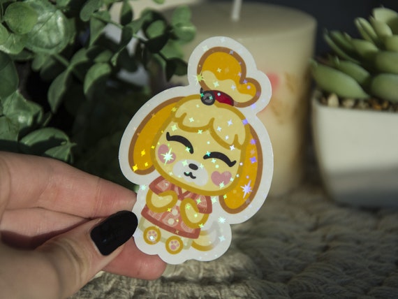 Isabelle Holographic Sticker Animal Crossing ACNH New - Etsy