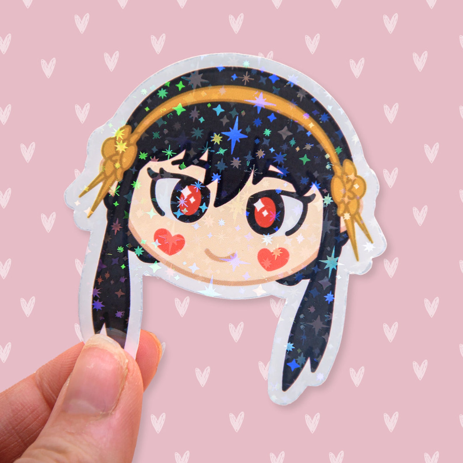 Yor Holographic Sticker | Cute | Kawaii | Chibi | Gift | Sxf ...