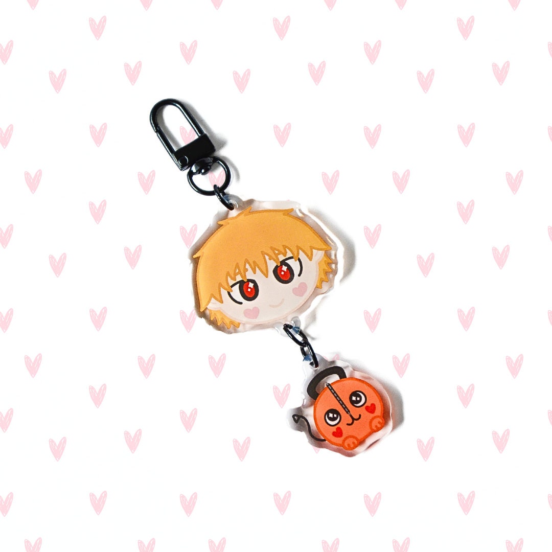 Denji Keychain | Cute | Kawaii | Chibi | Gift | CSM | Chainsaw Man ...
