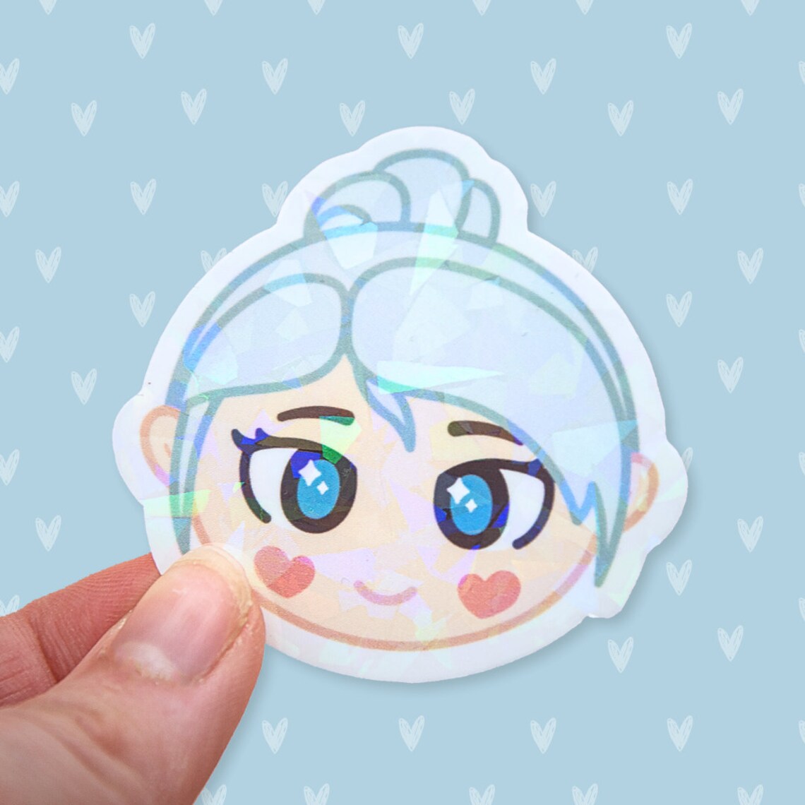 Valorant Jett Holographic Sticker | Cute | Kawaii | Chibi | Gift | Riot ...