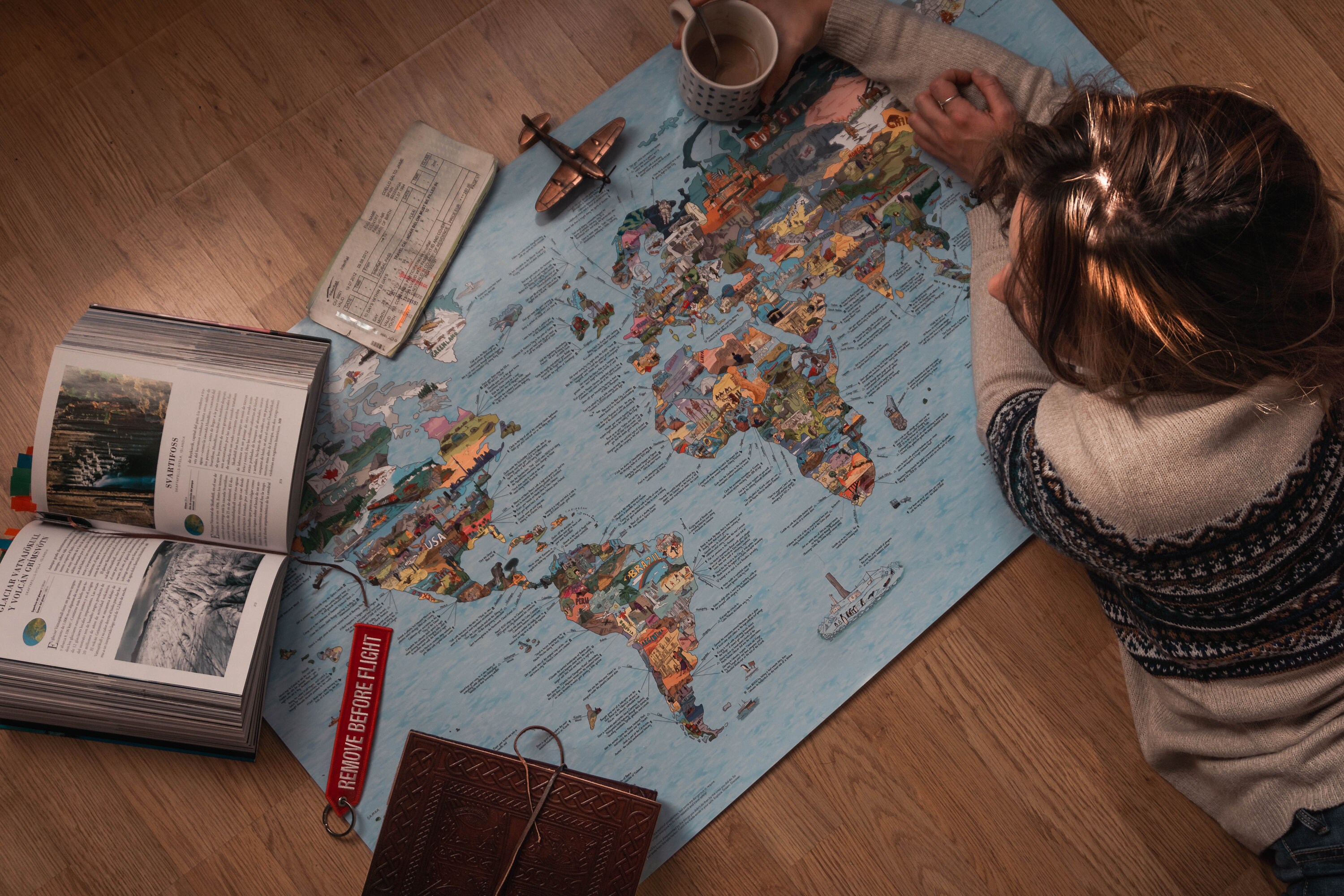 Bucketlist Map Adventure World Scratch Map Poster for Travellers ...