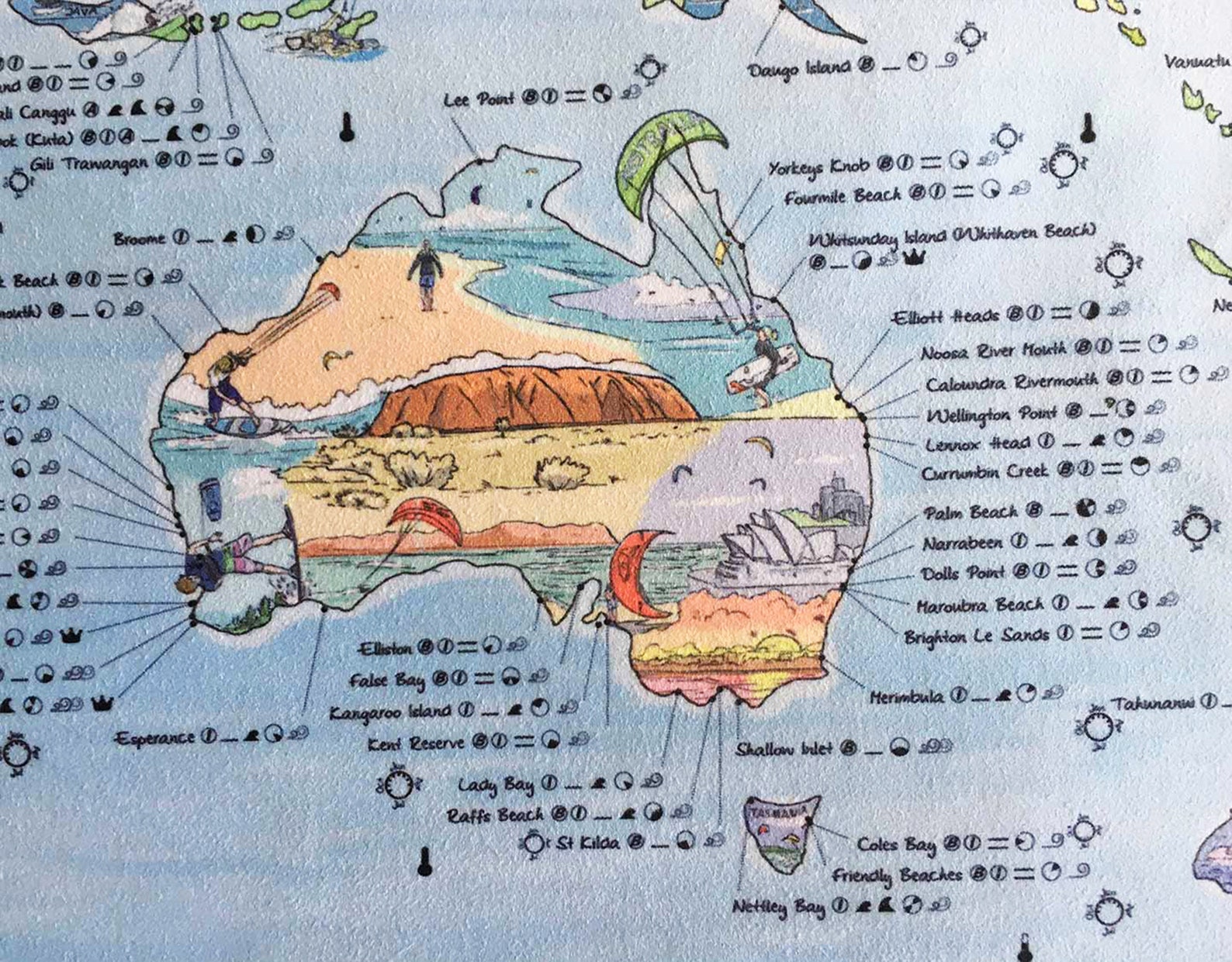 Kitesurf Map Towel Awesome Map World Map Beach Towel for Kitesurfers ...