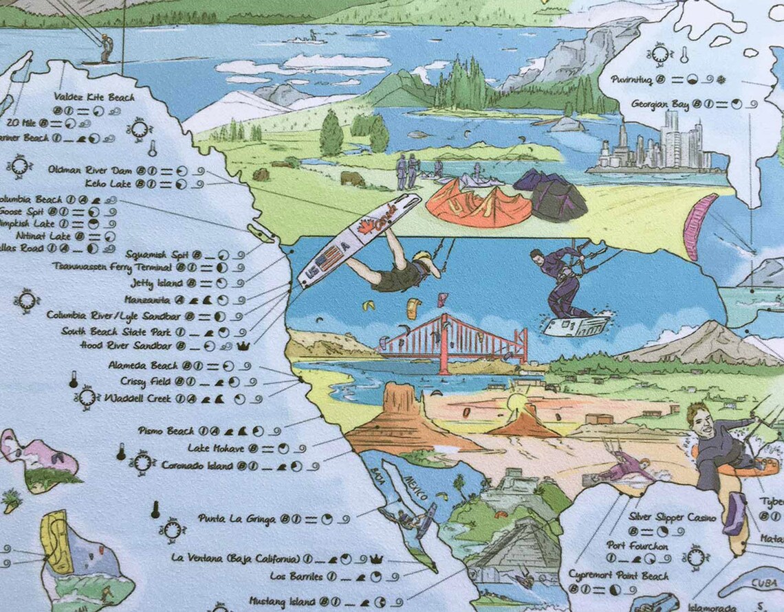 Kitesurf Map Towel Awesome Map World Map Beach Towel for Kitesurfers ...