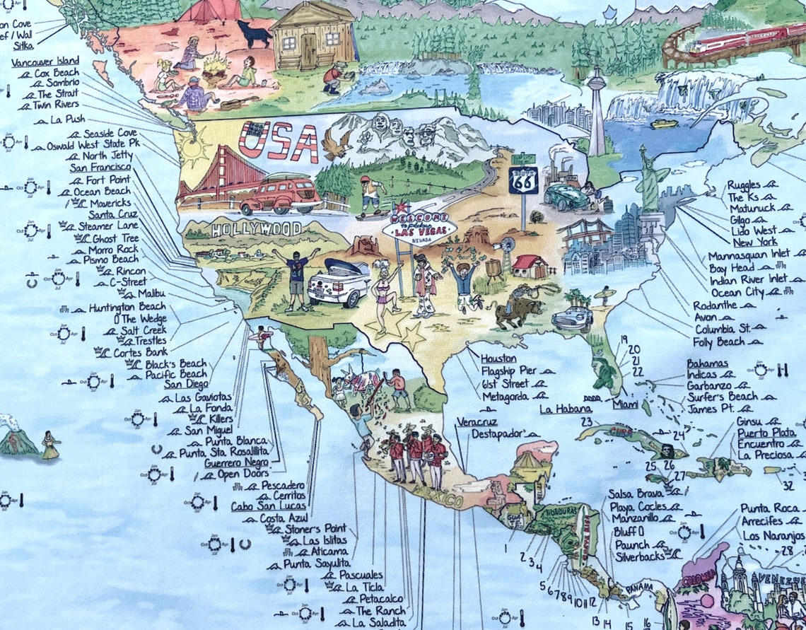 Surftrip Map Towel Awesome Maps World Map Beach Towel for Surfers Eco ...