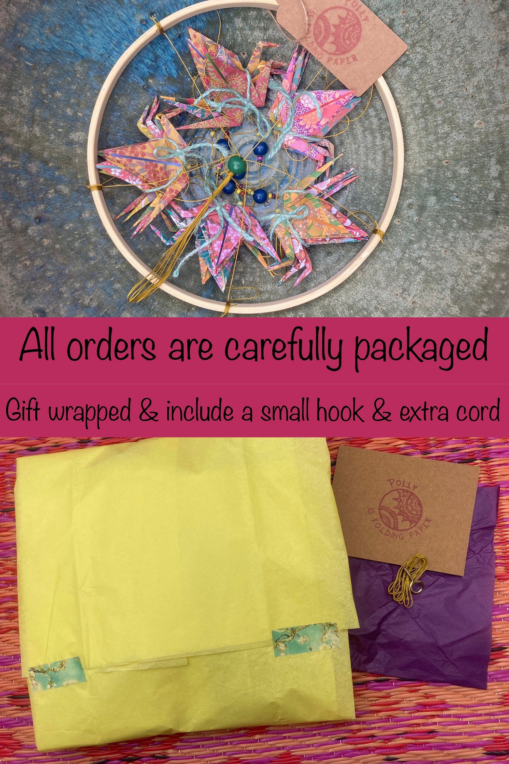 Origami Crane Mobile | Beautiful Warm Jewel Tones Japanese Washi ...