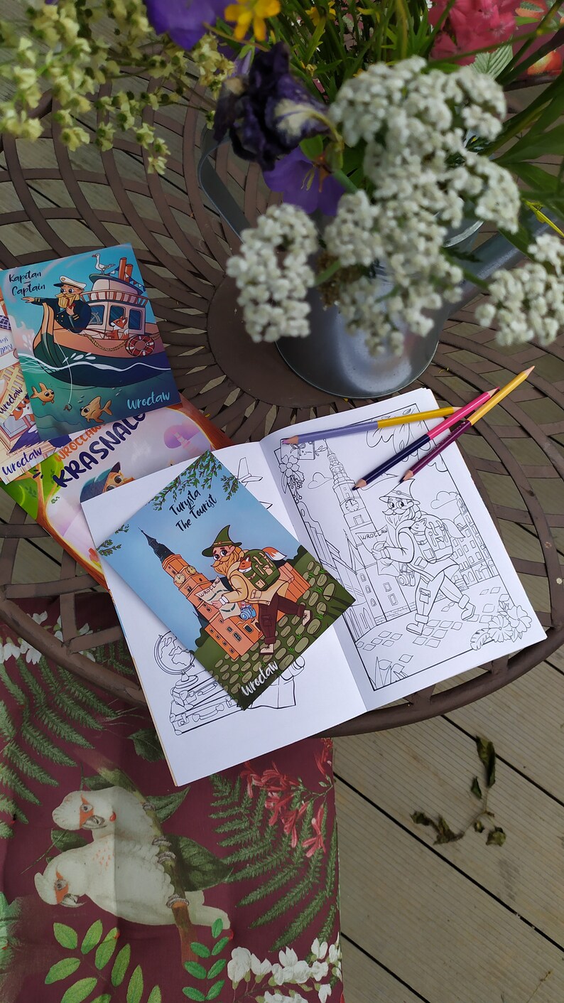 Wroclaw Dwarfs Coloring Book . Childrens Gift for Son, for Daughter ...